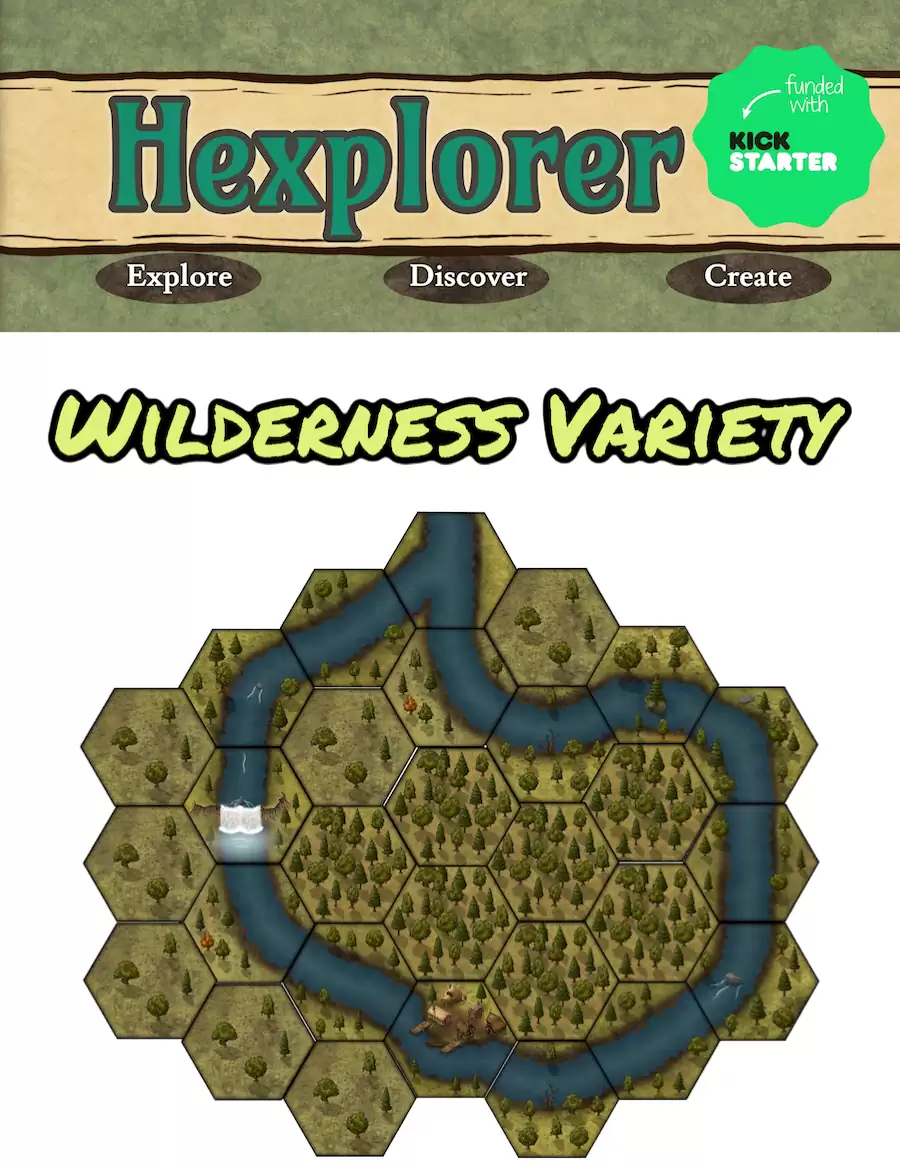Hexplorer: Digital Hex Expansion - Wilderness Variety - Headless Hydra ...