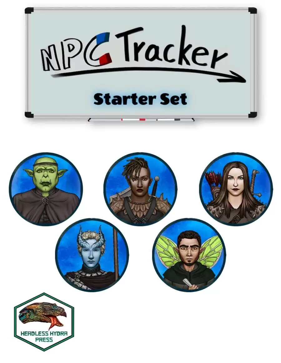NPC Tracker: Starter Set (50 VTT Tokens) - Headless Hydra Press ...