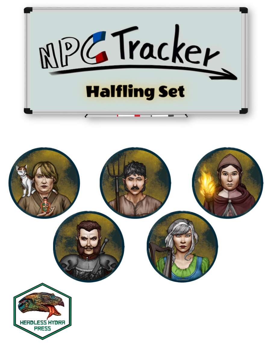 NPC Tracker: Halfling Set (40 VTT Tokens) - Headless Hydra Press ...
