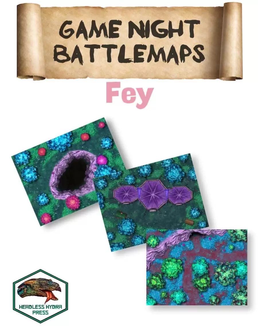 Game Night Battlemaps: Fey - Headless Hydra Press | DriveThruRPG