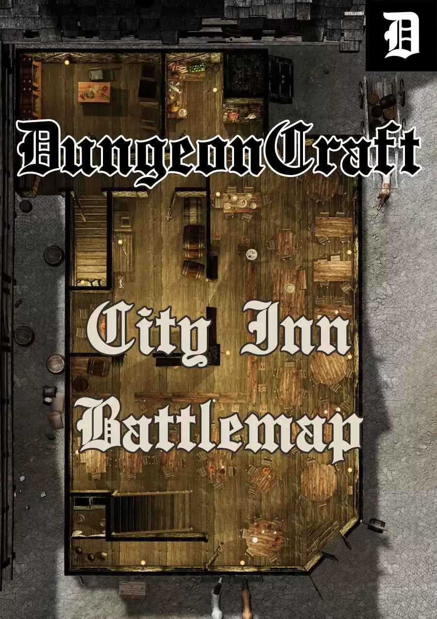 VTT & Print Battlemap - City Inn - DungeonCraft | DriveThruRPG