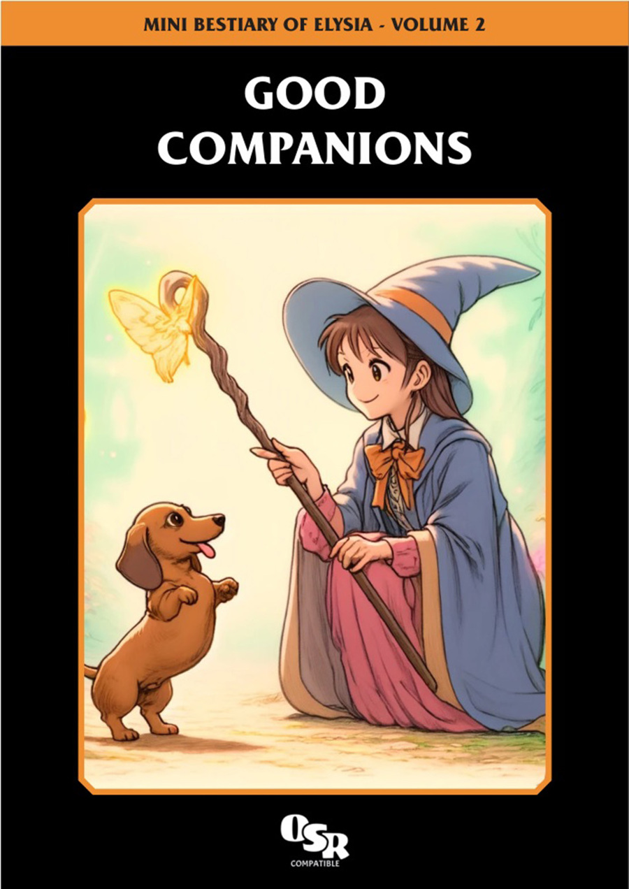 Mini-Bestiary of Elysia_Volume 02_Good Companions - Lazy Panda RPG | Mini Bestiaries | DriveThruRPG