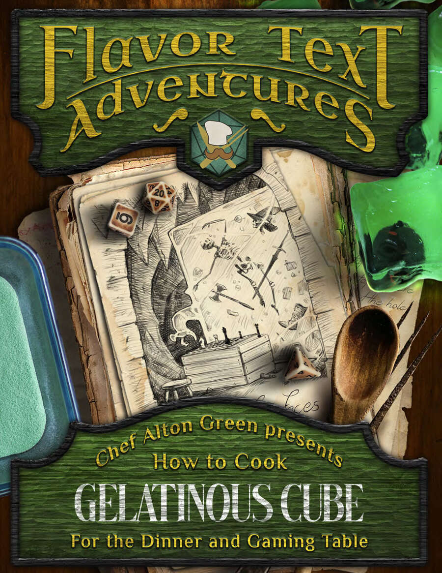Cooking Gelatinous Cube - Flavor Text Adventures - Flavor Text Adventures | DriveThruRPG