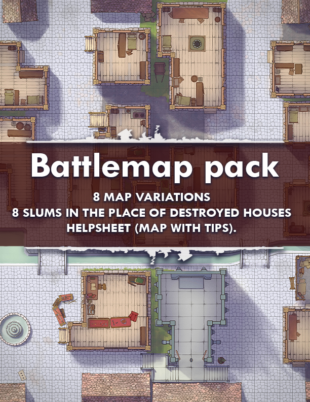 Battlemap [32x32] Two streets city - TacticalMap | DriveThruRPG