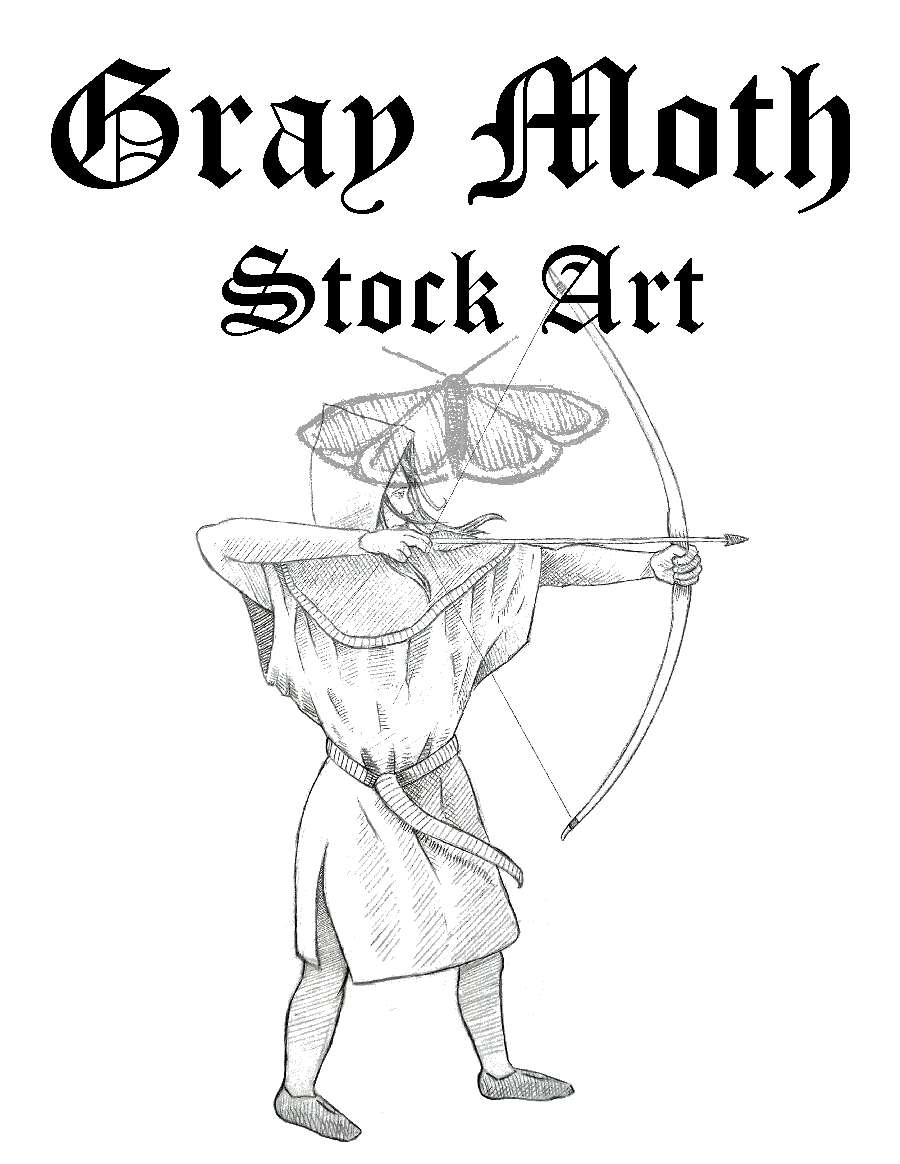 Archer - RPG Stock Art - Gray Moth | DriveThruRPG