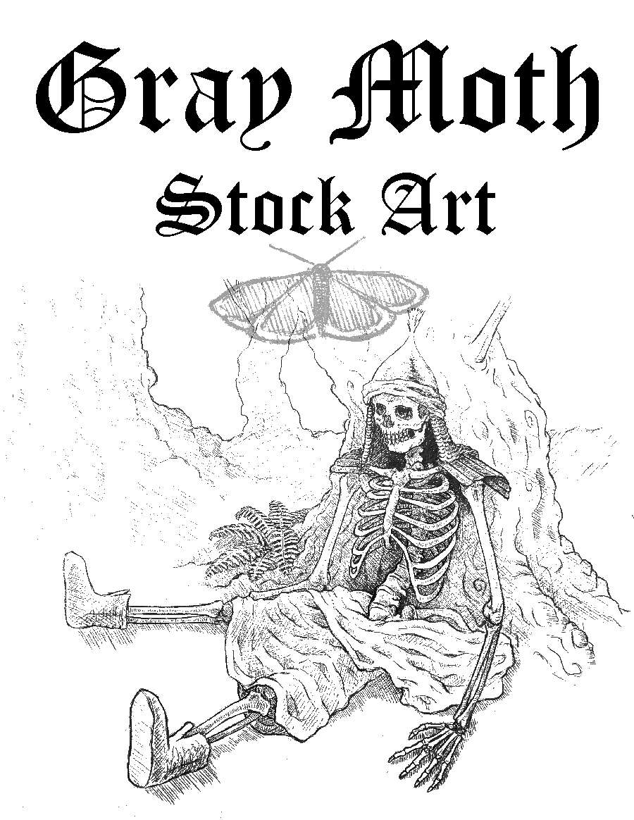Skeleton - RPG Stock Art - Gray Moth | DriveThruRPG