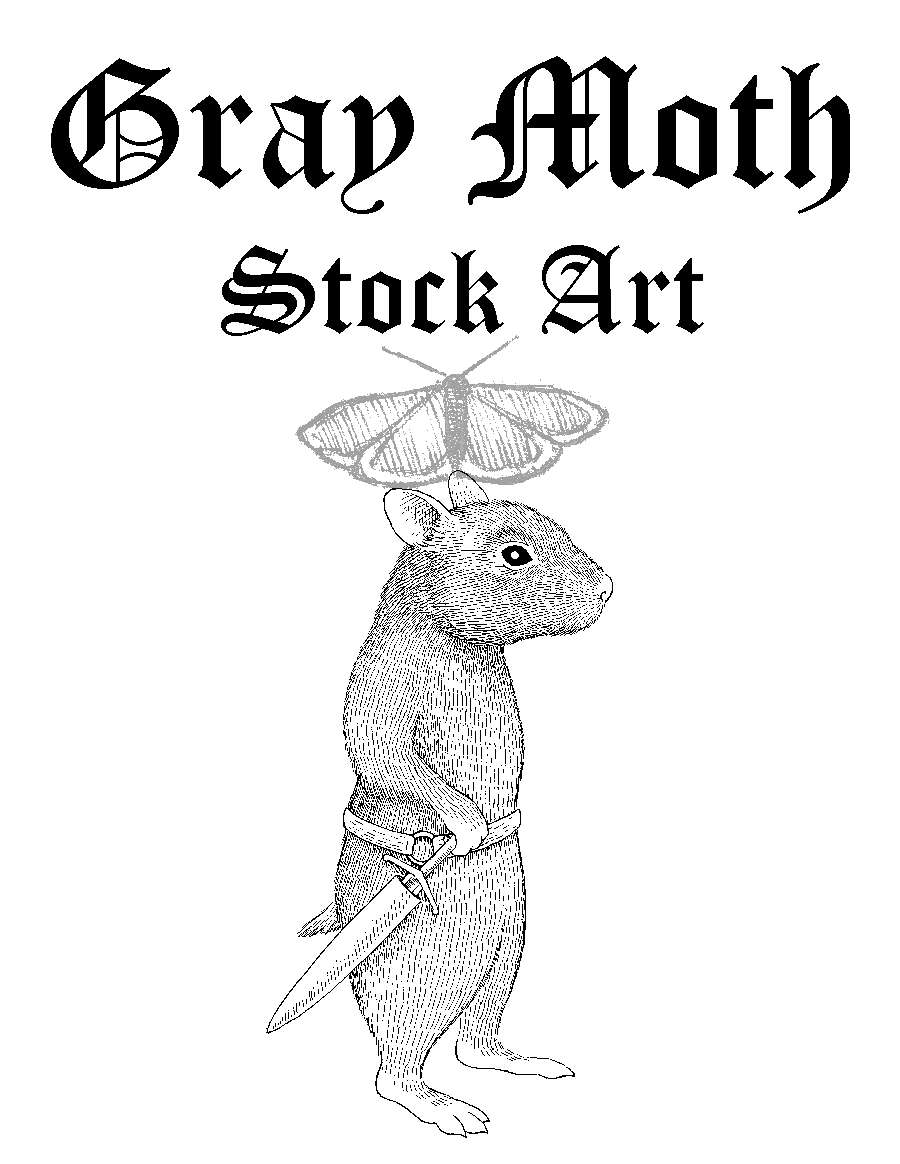 Hamster - RPG Stock Art - Gray Moth | DriveThruRPG