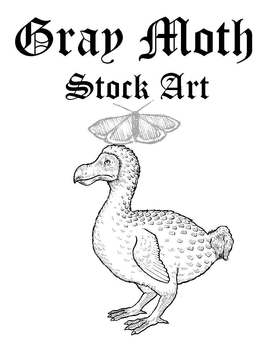 Dodo Bird - RPG Stock Art - Gray Moth | DriveThruRPG