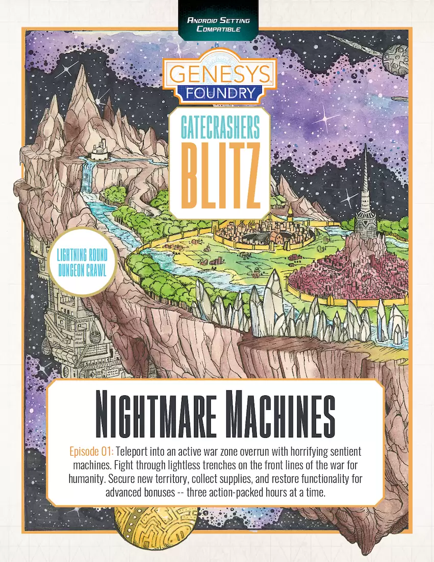 Gatecrashers Blitz! Nightmare Machines - EDGE Studio | DriveThruRPG