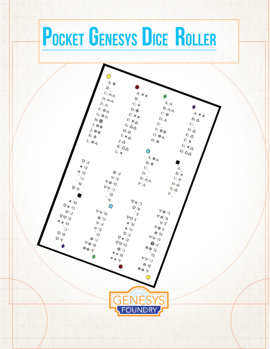 Pocket Genesys Dice Roller - EDGE Studio | Genesys | DriveThruRPG