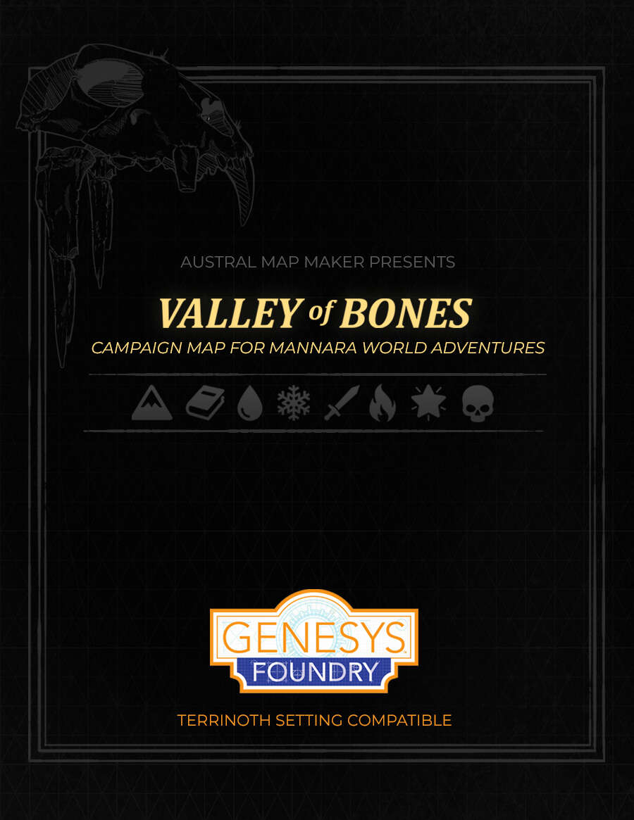 Valley of Bones - Mennara & Realms of Terrinoth RPG Map - EDGE Studio ...