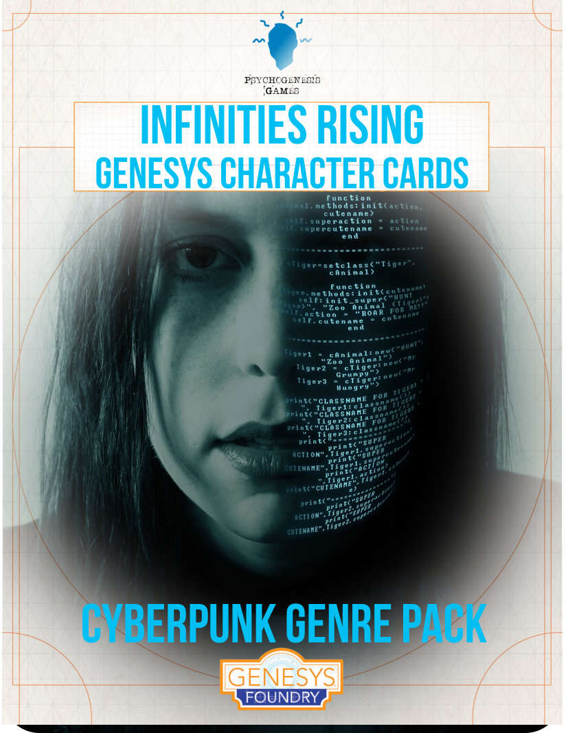 Infinities Rising - Genesys Character Cards - Cyberpunk - EDGE Studio ...