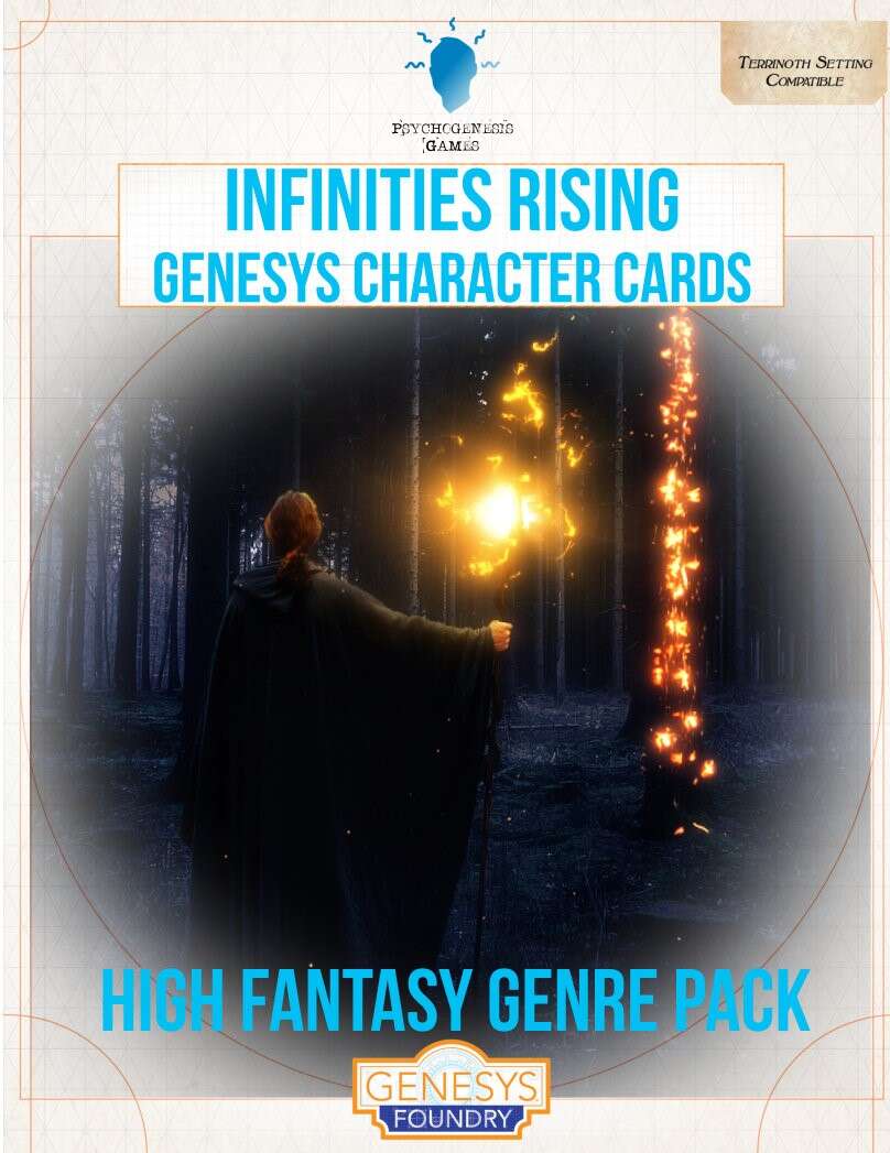 Infinities Rising - Genesys Character Cards - High Fantasy 1 - EDGE ...