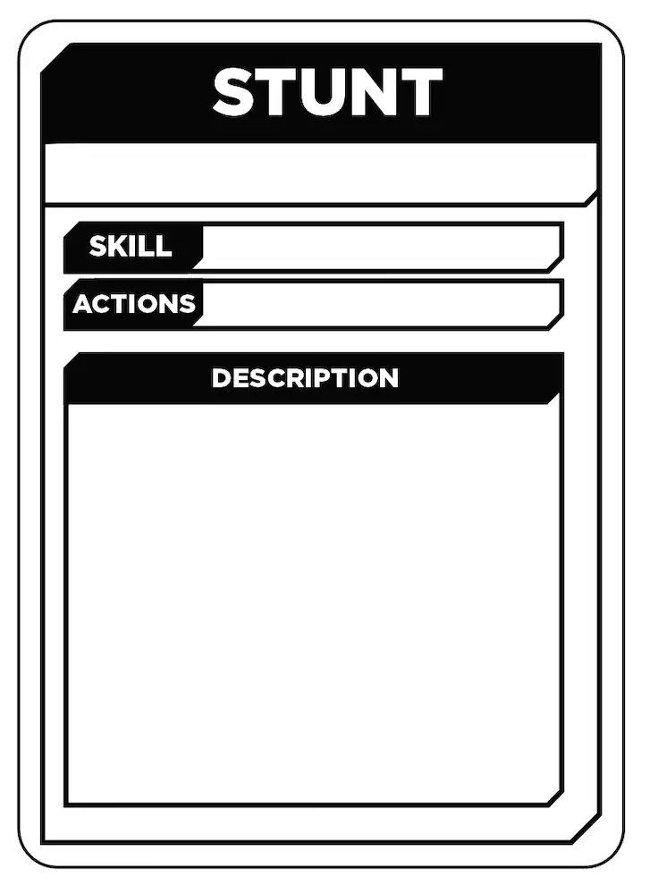 Fate - Stunt Cards - Gunnar Södergren | DriveThruRPG