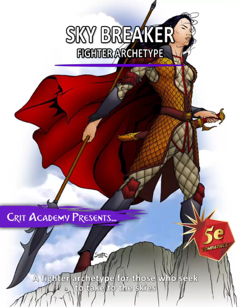 Fighter: Sky Breaker Archetype - Crit Academy | DriveThruRPG