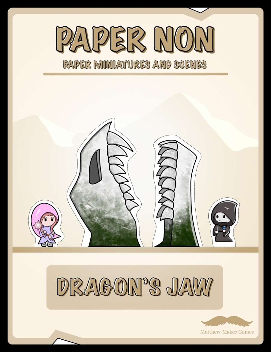 Dragon's Jaw Paper Kit - Matthew Makes Games | DriveThruRPG