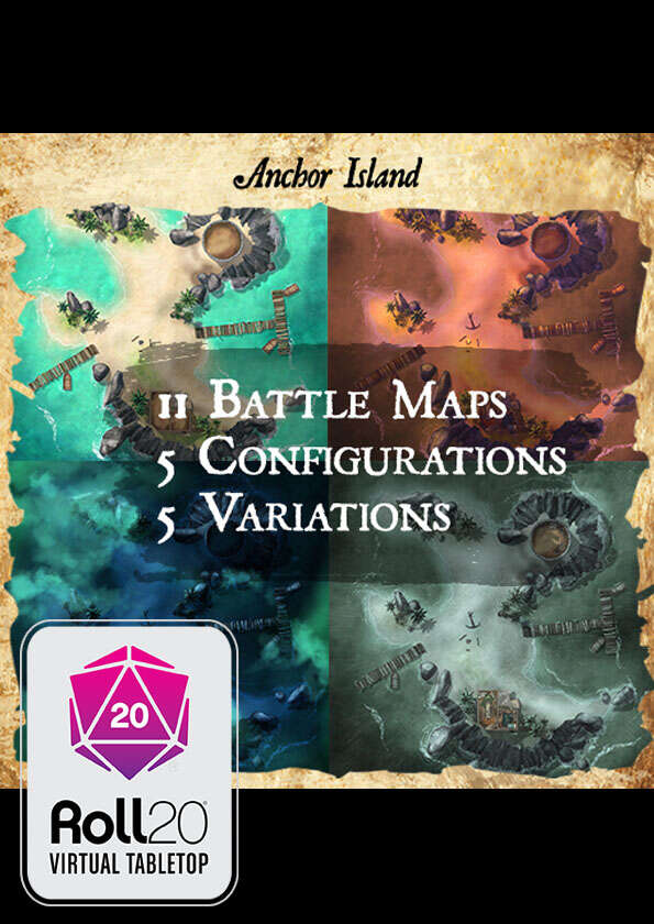 Anchor Island Map & Assets | Roll20 VTT - Limithron | DriveThruRPG