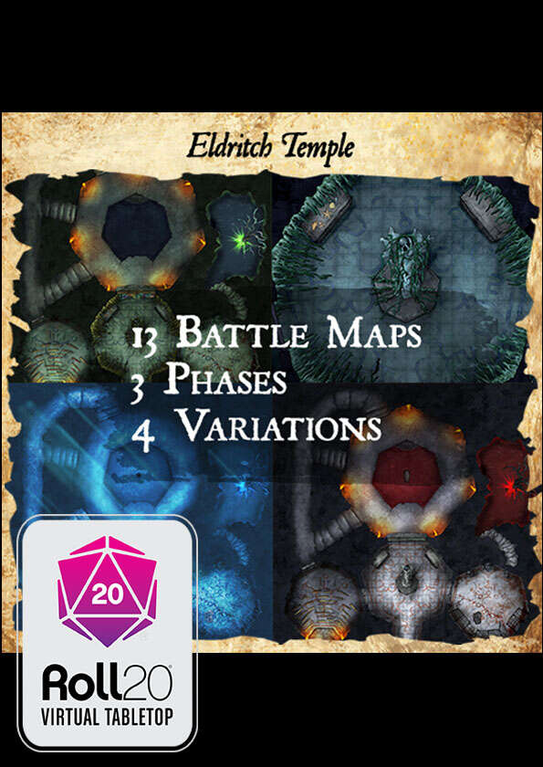 Eldritch Temple Map & Assets | Roll20 VTT - Limithron | DriveThruRPG