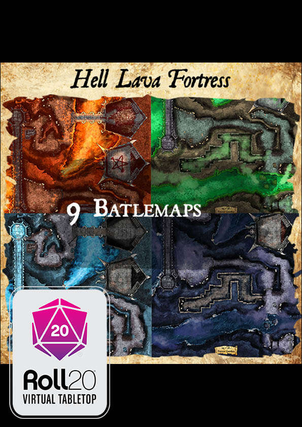 Hell Fortress | Roll20 VTT - Limithron | DriveThruRPG