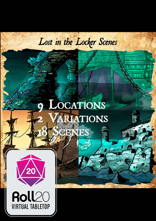 Lost in the Locker (Scenes) | Roll20 VTT - Limithron | DriveThruRPG