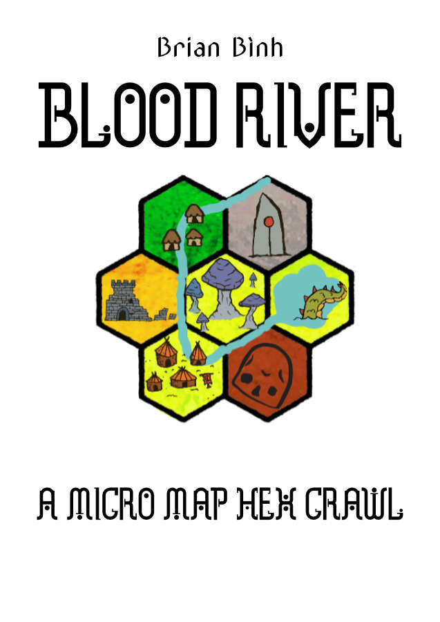 Blood River Micro Map Hex Crawl - Pufferfish | DriveThruRPG