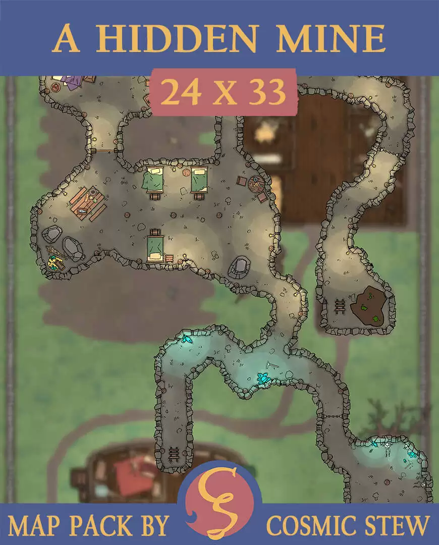 A Hidden Mine [24x33] - Cosmic Stew | DriveThruRPG