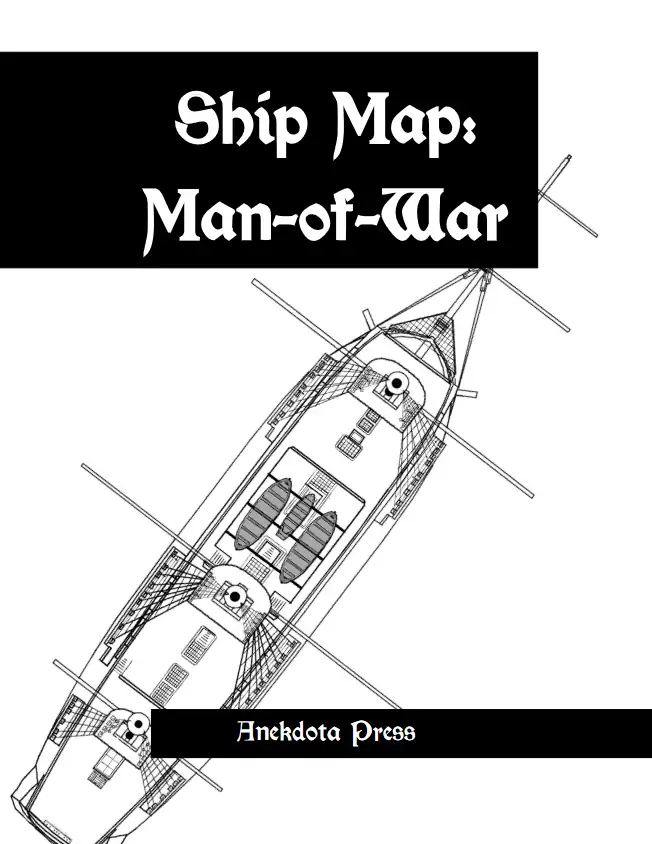 Ship Map: Man-Of-War - Anekdota Press | DriveThruRPG