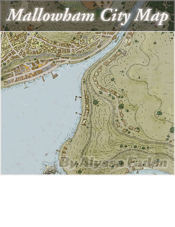 Mallowham (Color) - Alyssa Faden | Town & Village Maps | DriveThruRPG