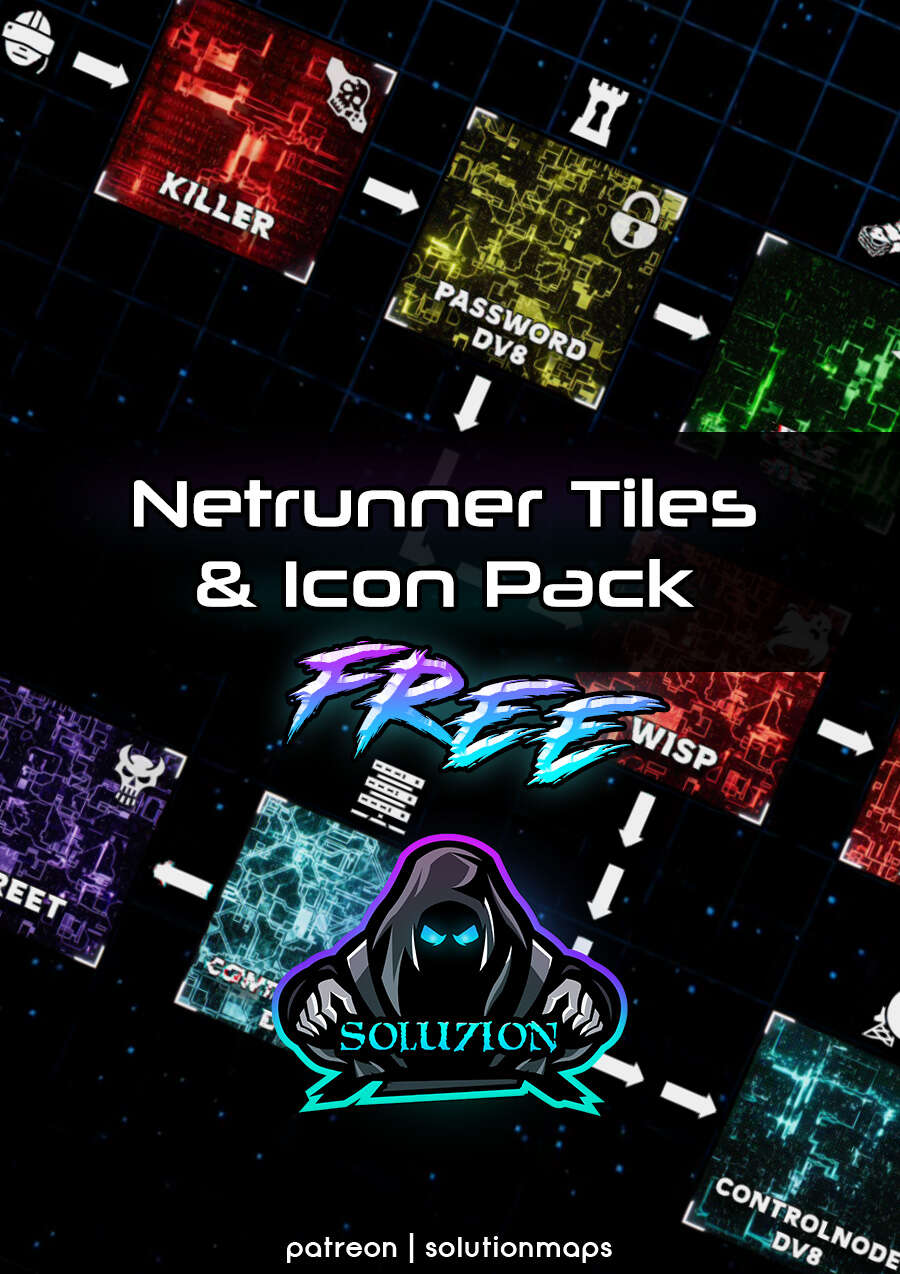 FREE Netrunner Tiles & Icons for VTTs - Cyberpunk Animated Battle Map ...