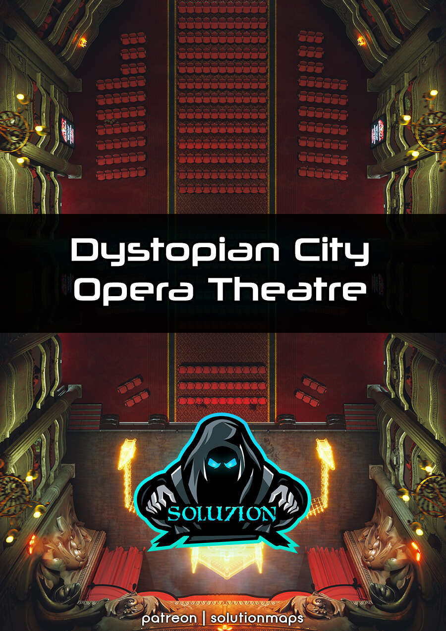 Dystopian City Opera Theatre 1080p - Cyberpunk Animated Battle Map ...