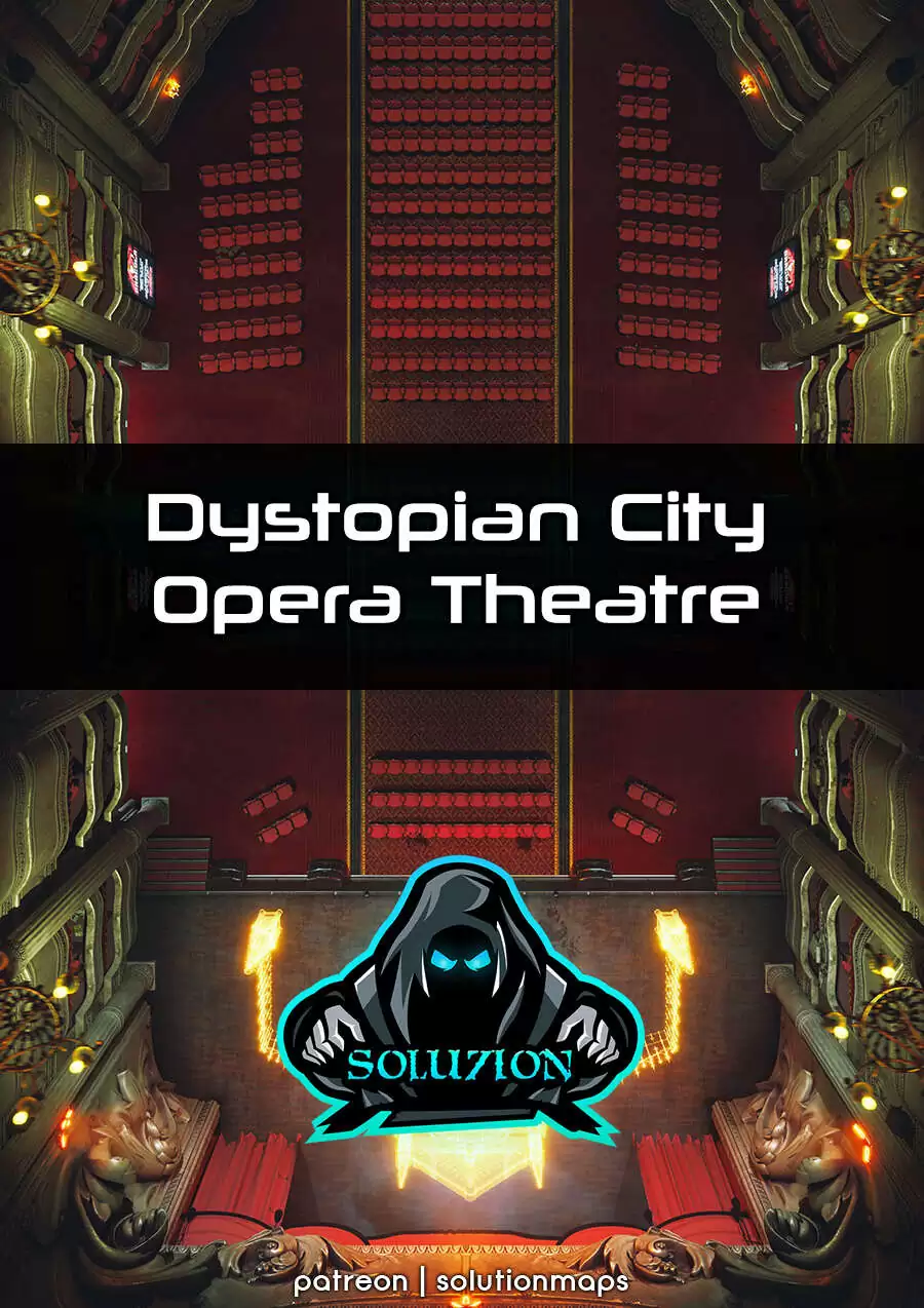 Dystopian City Opera Theatre 1080p - Cyberpunk Animated Battle Map ...