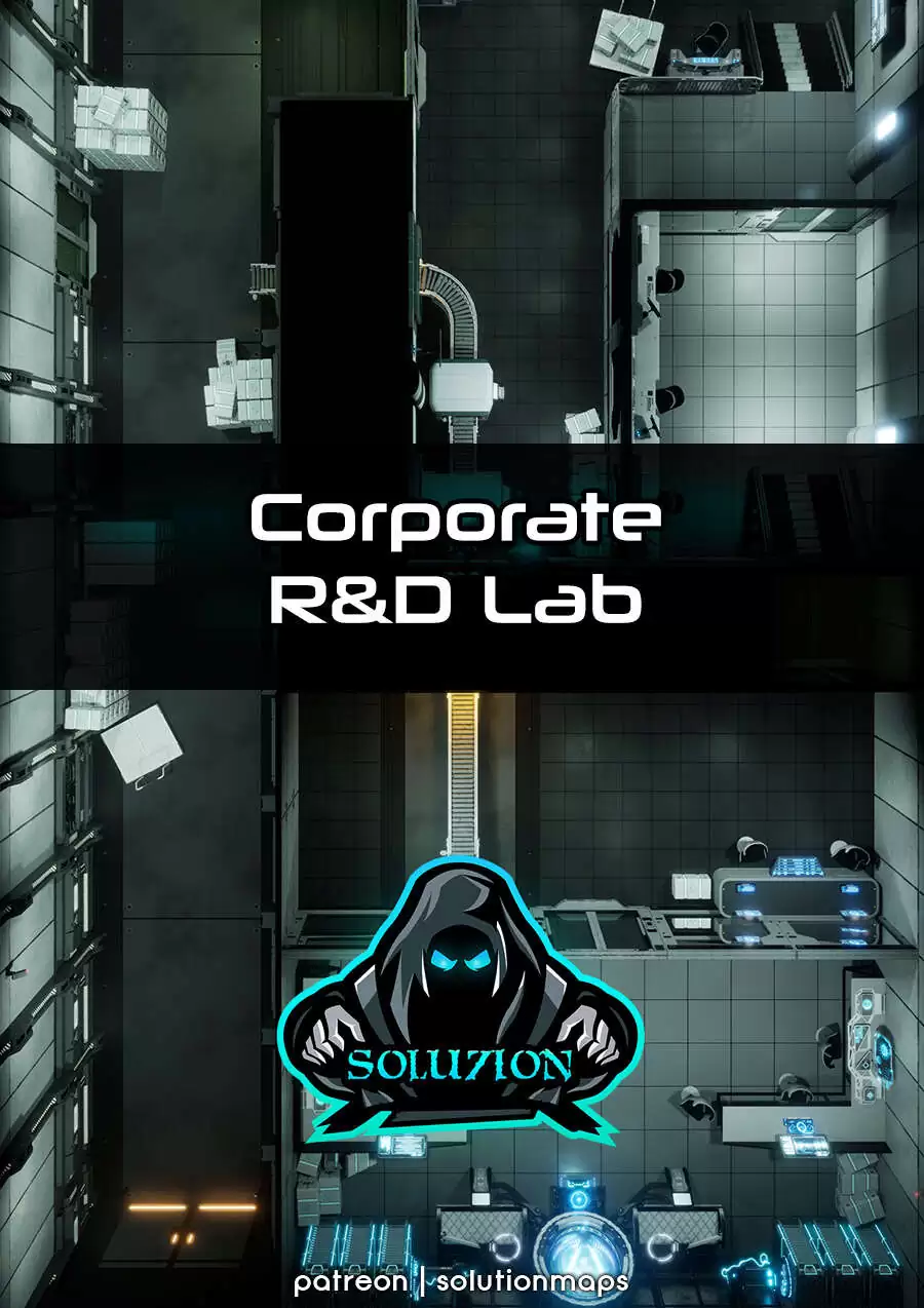 Corporate R&D Lab 1080p - Cyberpunk Animated Battle Map - SolutionMaps ...