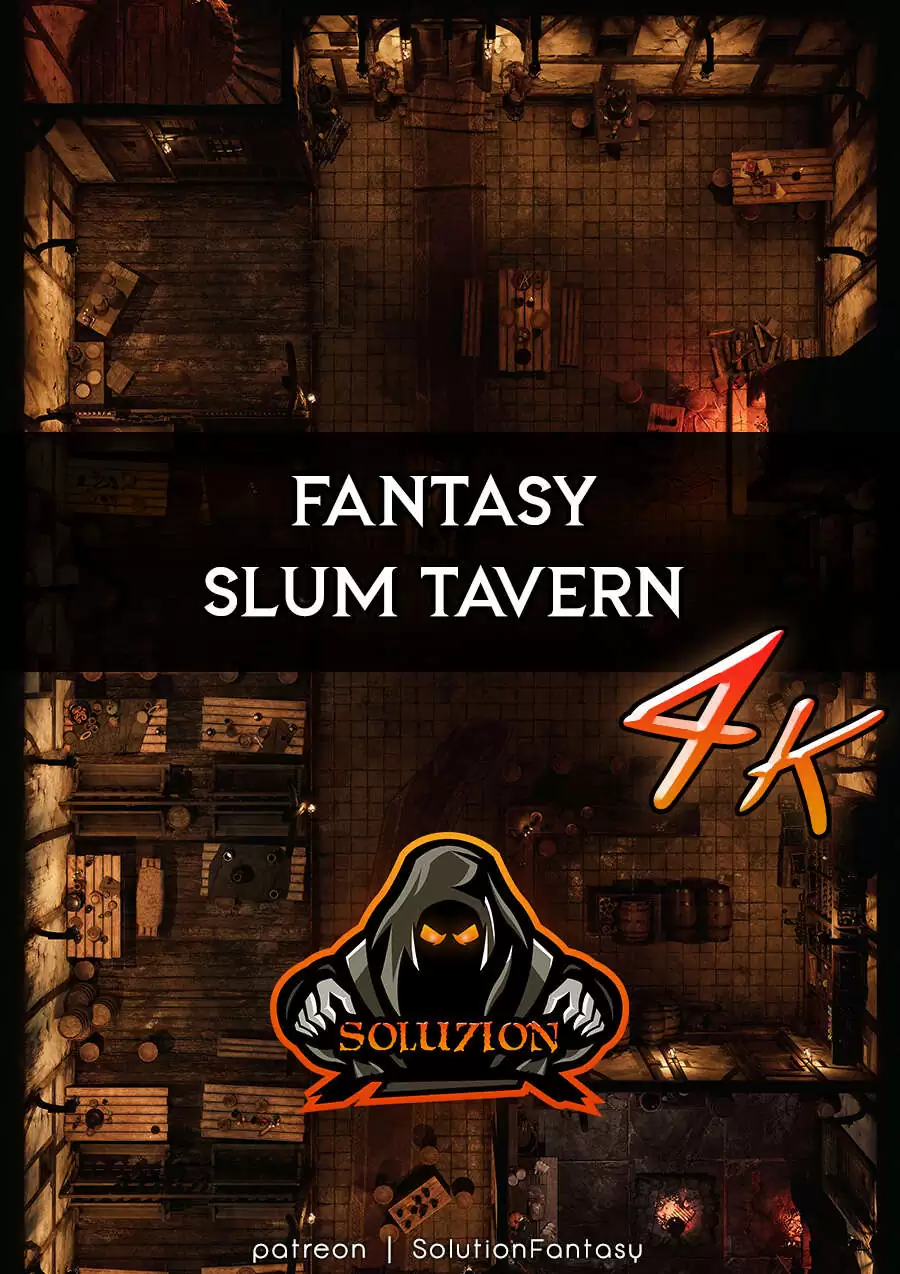 Slum Tavern UHD 4k - Animated Fantasy Battle Map - SolutionMaps ...