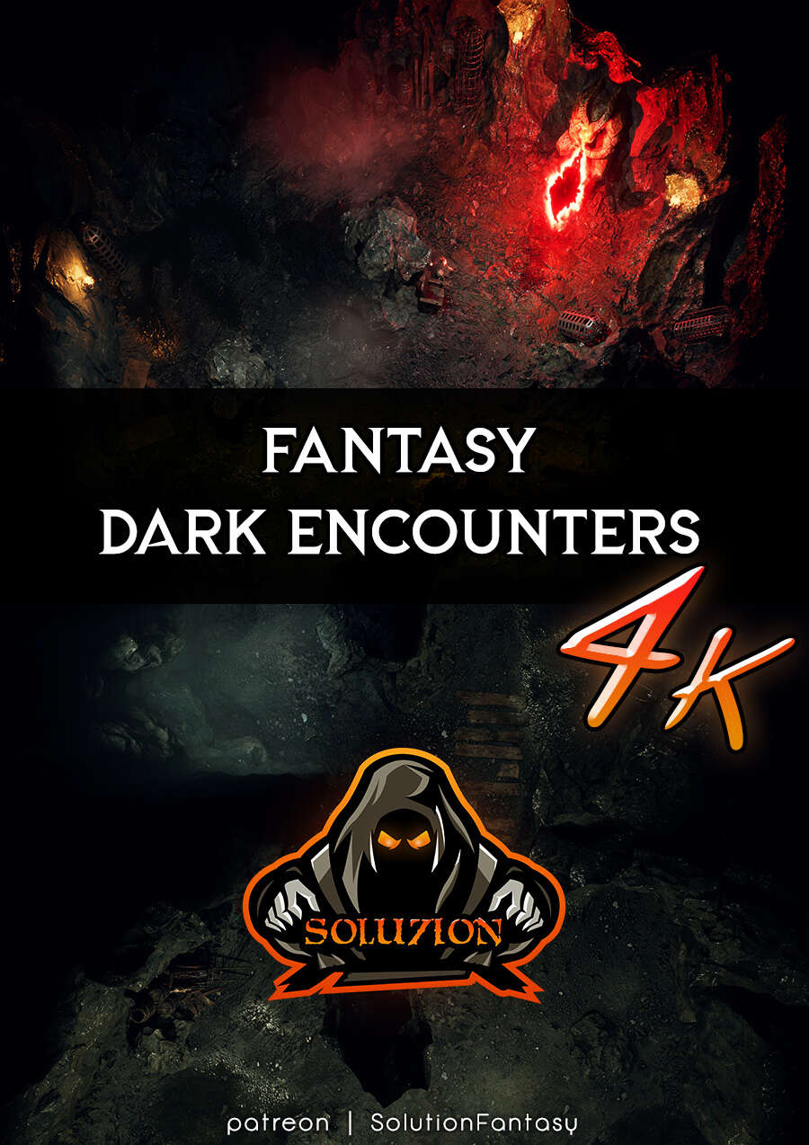 Dark Cave Encounters UHD 4k - Animated Fantasy Battle Map ...