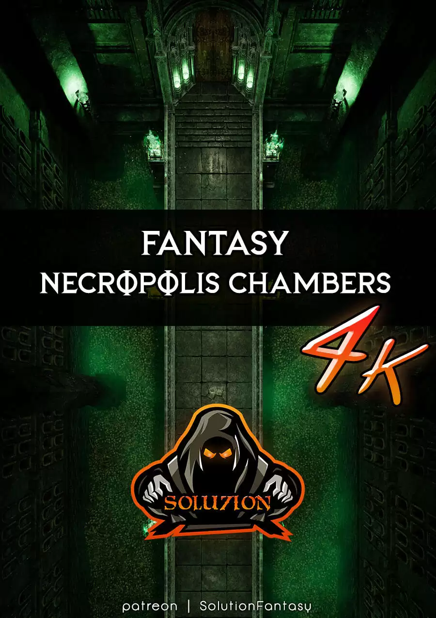 Necropolis Chambers UHD 4k - Animated Fantasy Battle Map - SolutionMaps ...