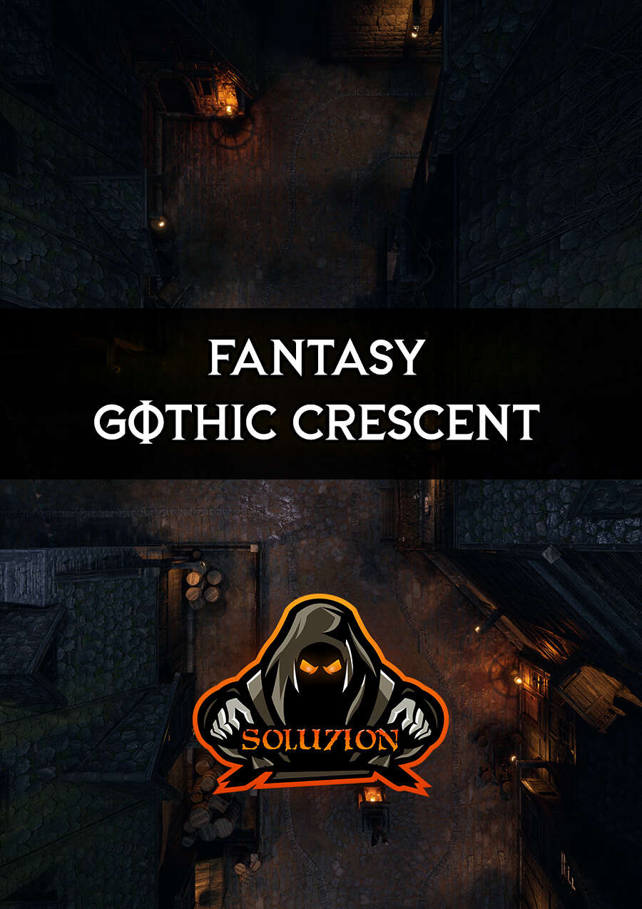 Gothic City Crescent HD 1080p - Animated Fantasy Battle Map - S0LU7I0N ...
