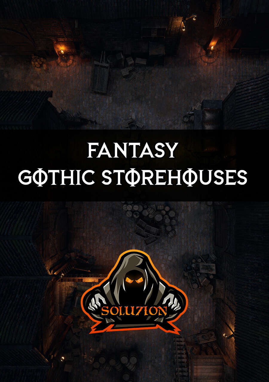 Gothic City Storehouses HD 1080p - Animated Fantasy Battle Map ...