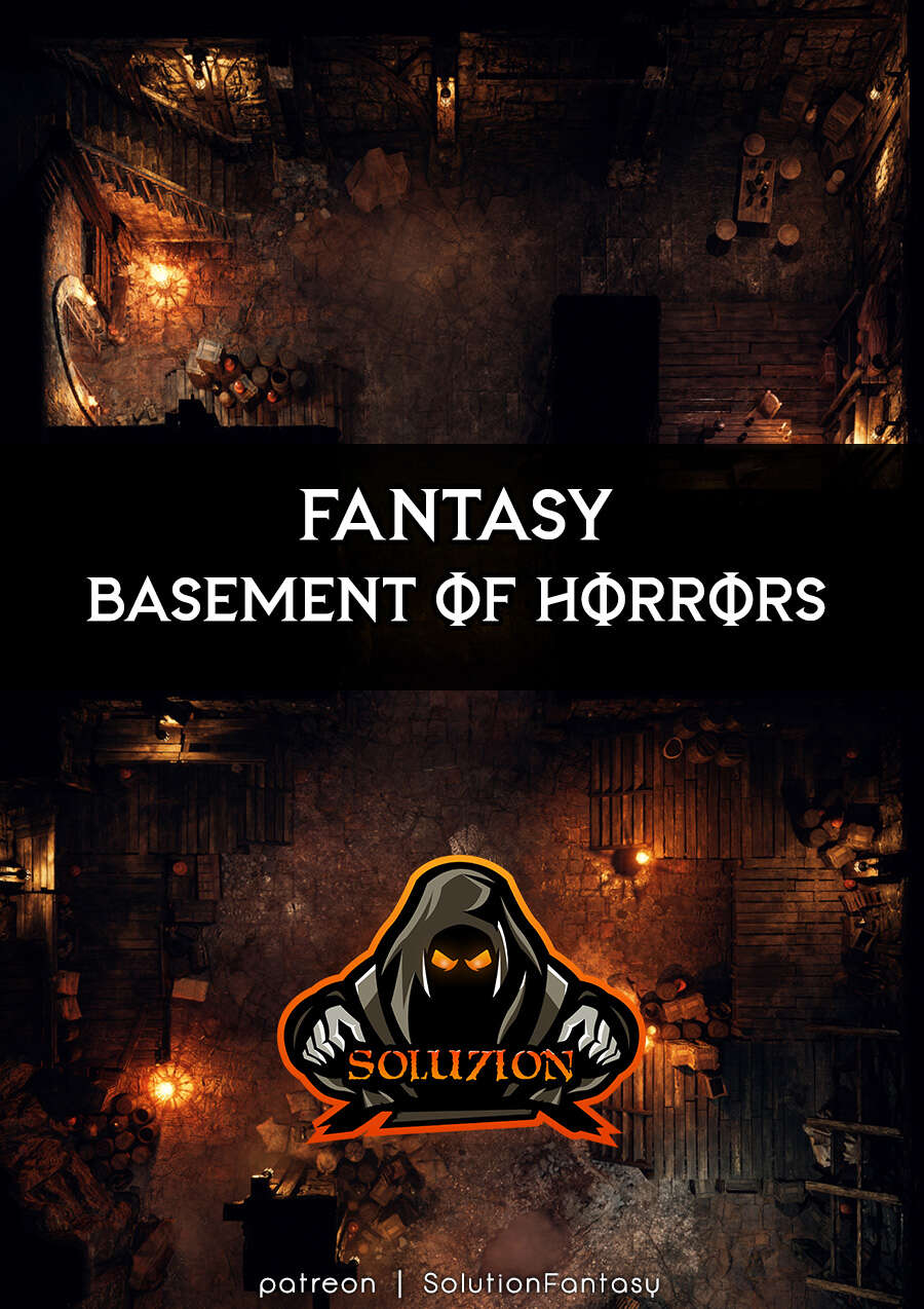 Basement of Horrors HD 1080p - Animated Fantasy Battle Map ...