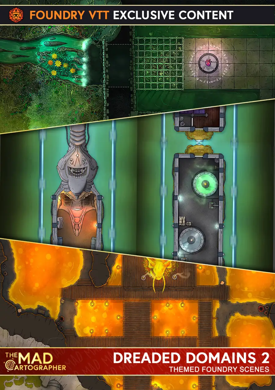 The MAD Cartographer - Dreaded Domains 2 : Foundry VTT License - The ...
