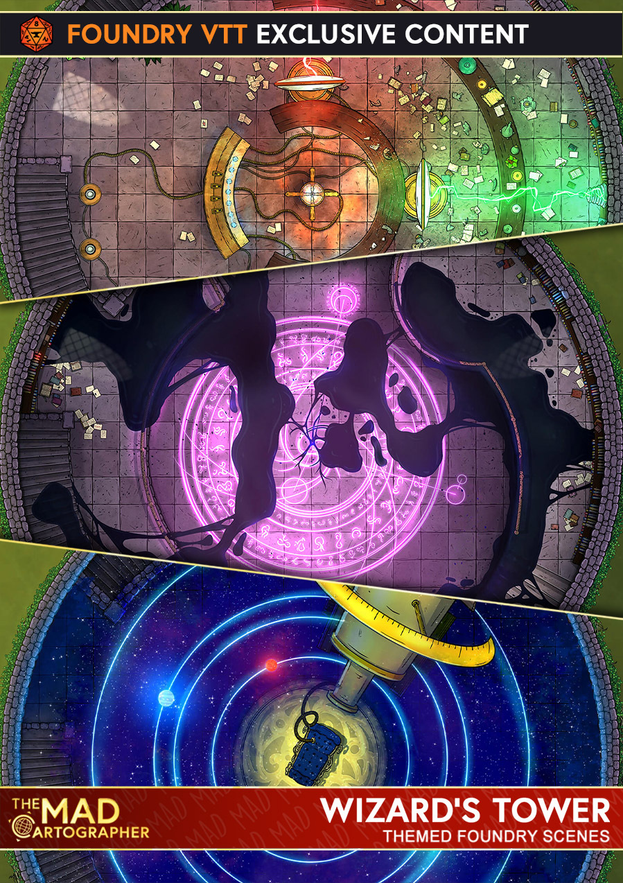 The MAD Cartographer - Endless Wizard's Tower : Foundry VTT License ...