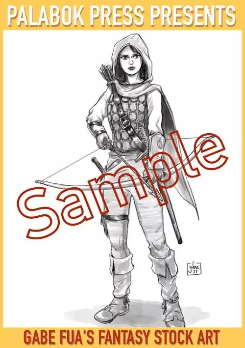 Fantasy Stockart - Rogue archer - Palabok Press | Gabe’s Fantasy Stock ...