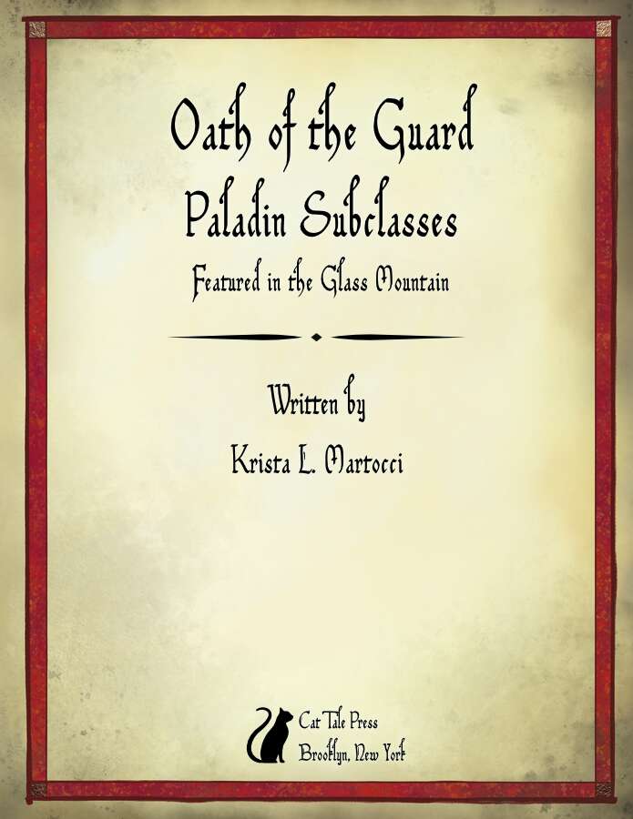 Oath of the Guard Paladin Subclass - Cat Tale Press | Character ...