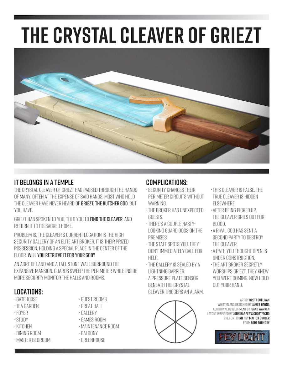 The Crystal Cleaver of Griezt - Fey Light Studio | DriveThruRPG