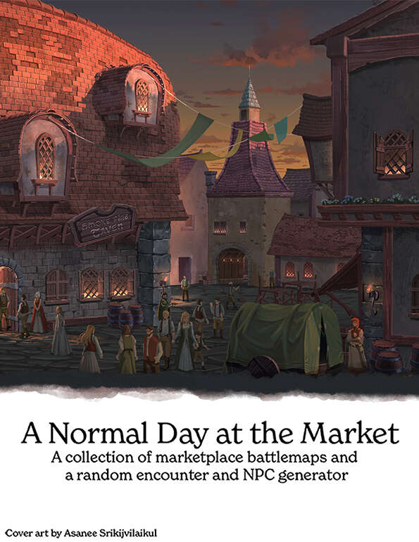Marketplace Battlemaps and Encounter Table - Fey Light Studio ...