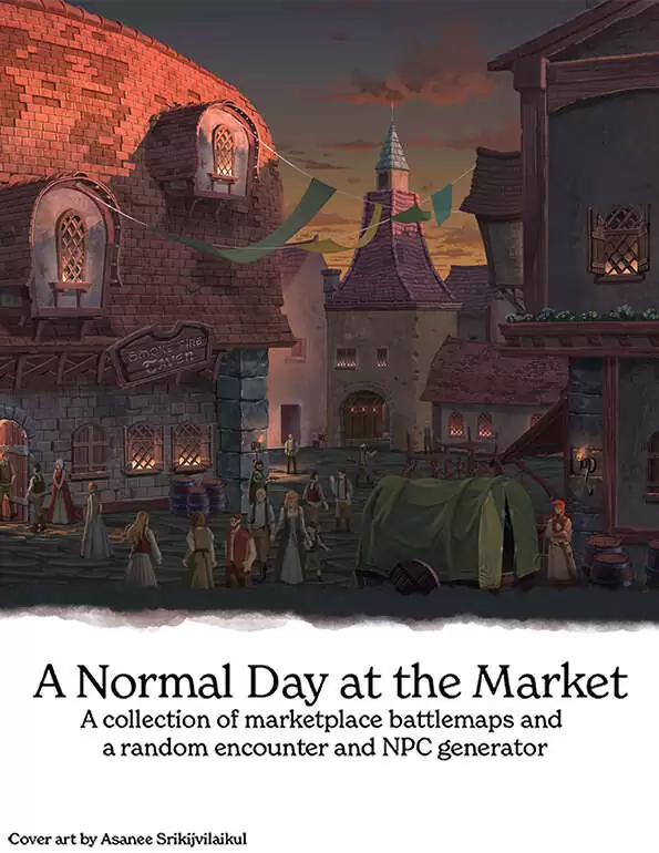 Marketplace Battlemaps and Encounter Table - Fey Light Studio ...