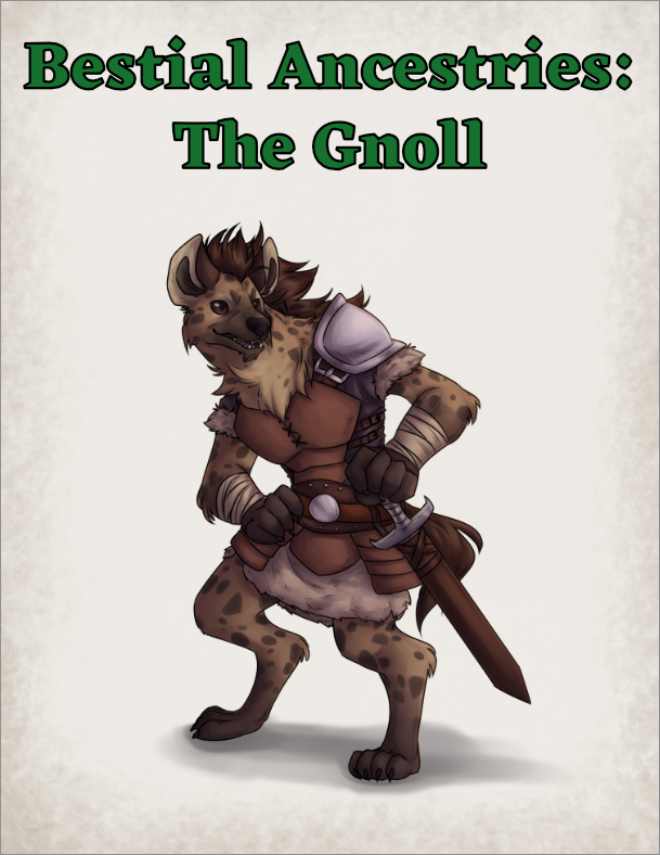 Bestial Ancestries: The Gnoll - V-Tech Publishing | Bestial Ancestries ...