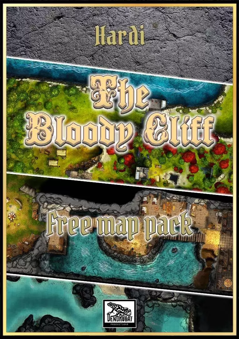 The Bloody Cliff - Free map pack - Dendrobat Prod. | DriveThruRPG