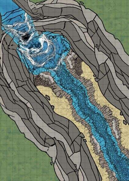The Canyon - Assetless Maps (30x30) - Maps ‘N’ Quests | DriveThruRPG