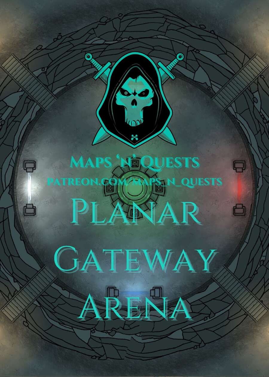 Planar Gateway - 50x50 Encounter Map - Maps ‘N’ Quests | DriveThruRPG