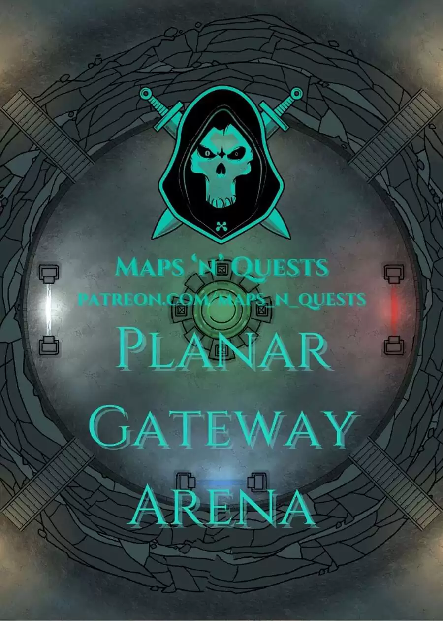 Planar Gateway - 50x50 Encounter Map - Maps ‘N’ Quests | DriveThruRPG